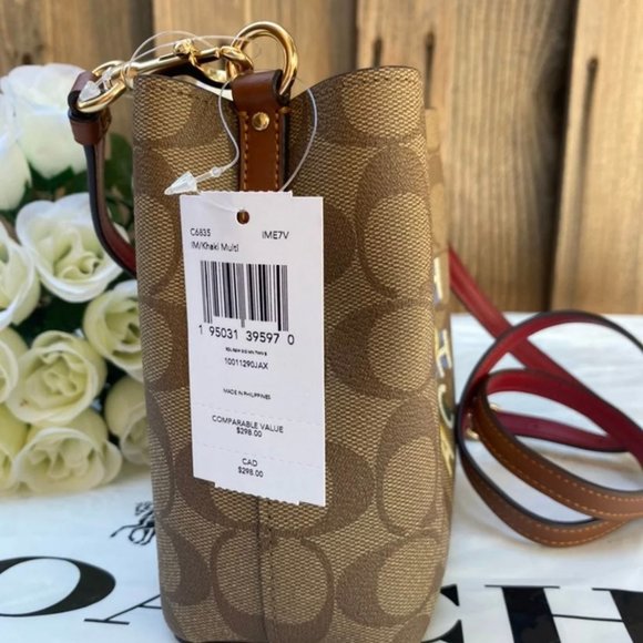 Coach | Bags | Coach Mini Bucket Bag In Signature Canvas C6835 | Poshmark